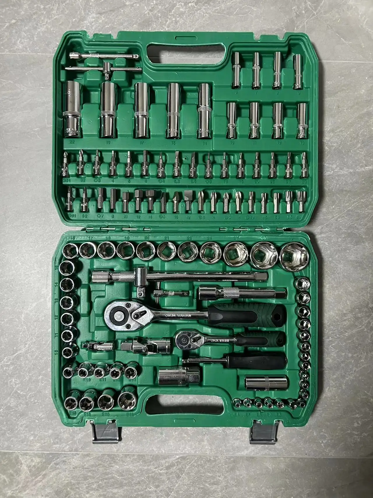 High Quality Ratchet Torque Wrench Hand Tool Socket Wrench Spanner Tools Box for Set Mechanic ...