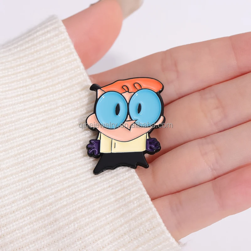 Dexter's Laboratory Enamel Brooch - Customizable Pin