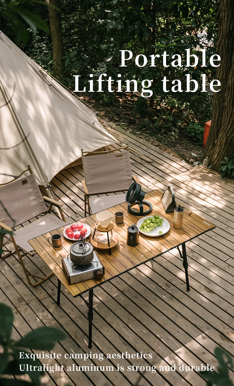 Naturehike MW03 Portable Adjustable Folding Table - Lightweight ...