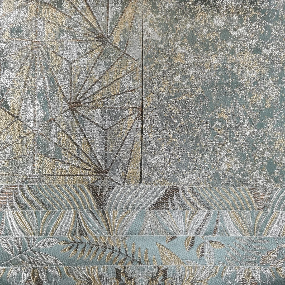 Modern Geometry Jacquard Fabric Woven 100% Polyester For Sofa Furniture ...