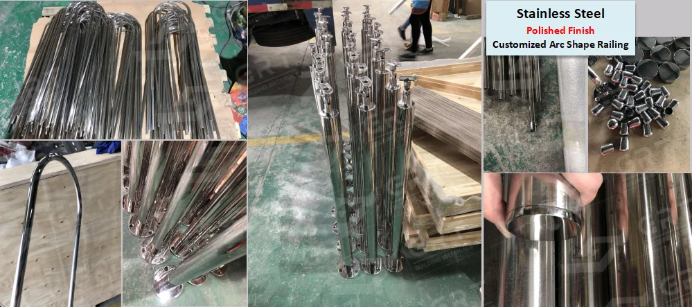 Wrought Iron Balusters Design Stair Case Rod Railing Stainless Steel ...