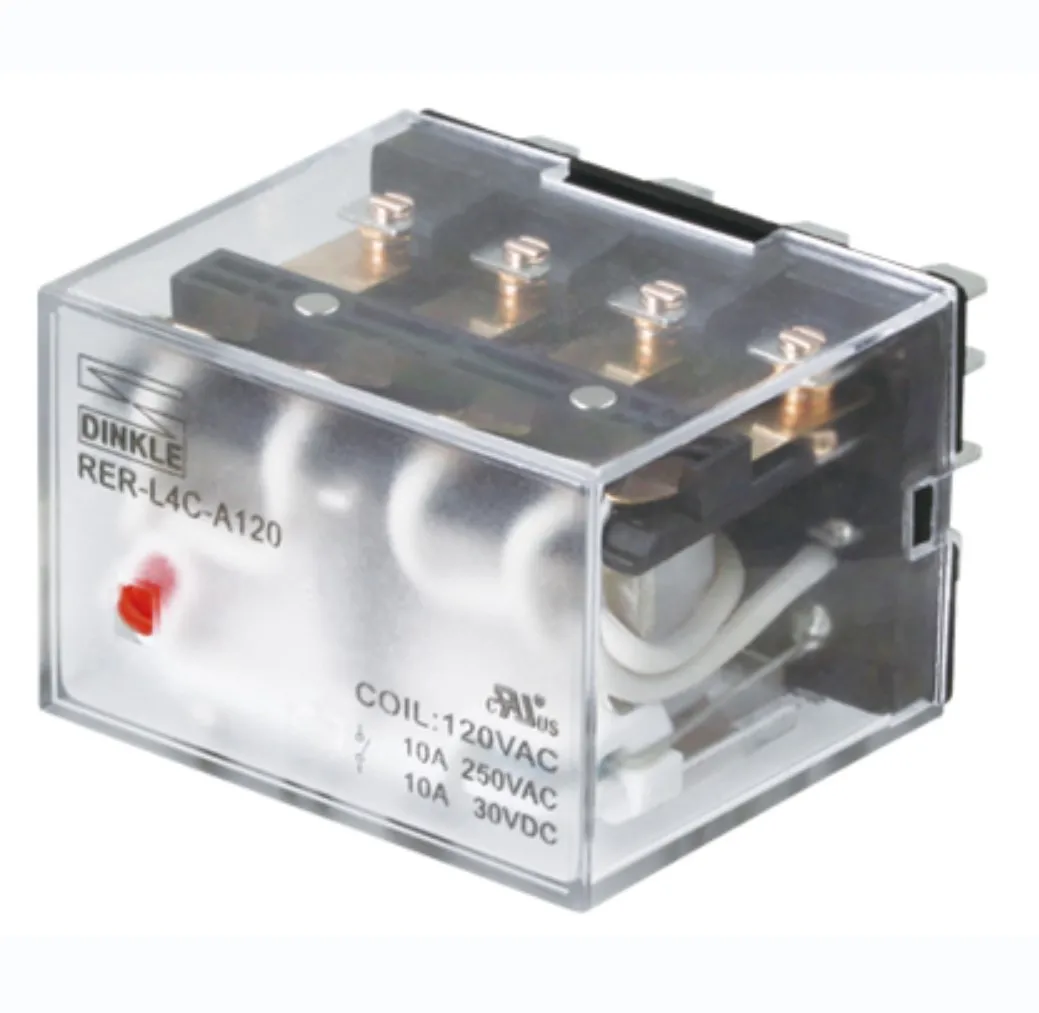 DINKLE RER Series Relay Motor Load Type RER-L4C-A120 AC120V 4C Touch ...