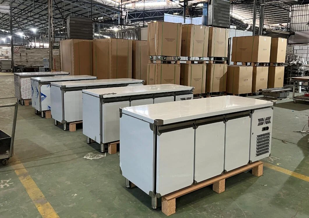 Platform Refrigerator Commercial Kitchen Worktable Freezer Stainless ...