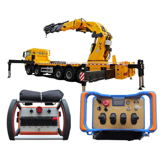 4 Joystick 8-35v Cranes Hydraulic Valve Wireless Motor Remote Control ...