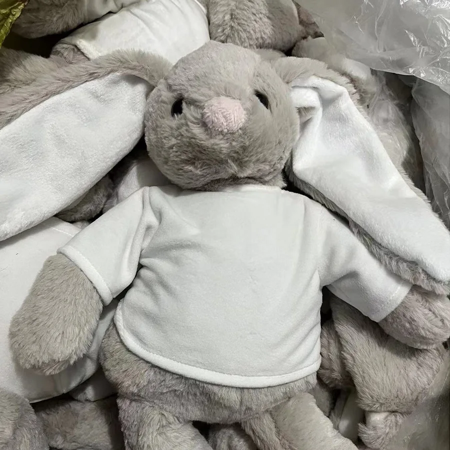 Custom Easter Gifts Sublimation Long Ear Bunny Plush Rabbit Stuffed Toy ...
