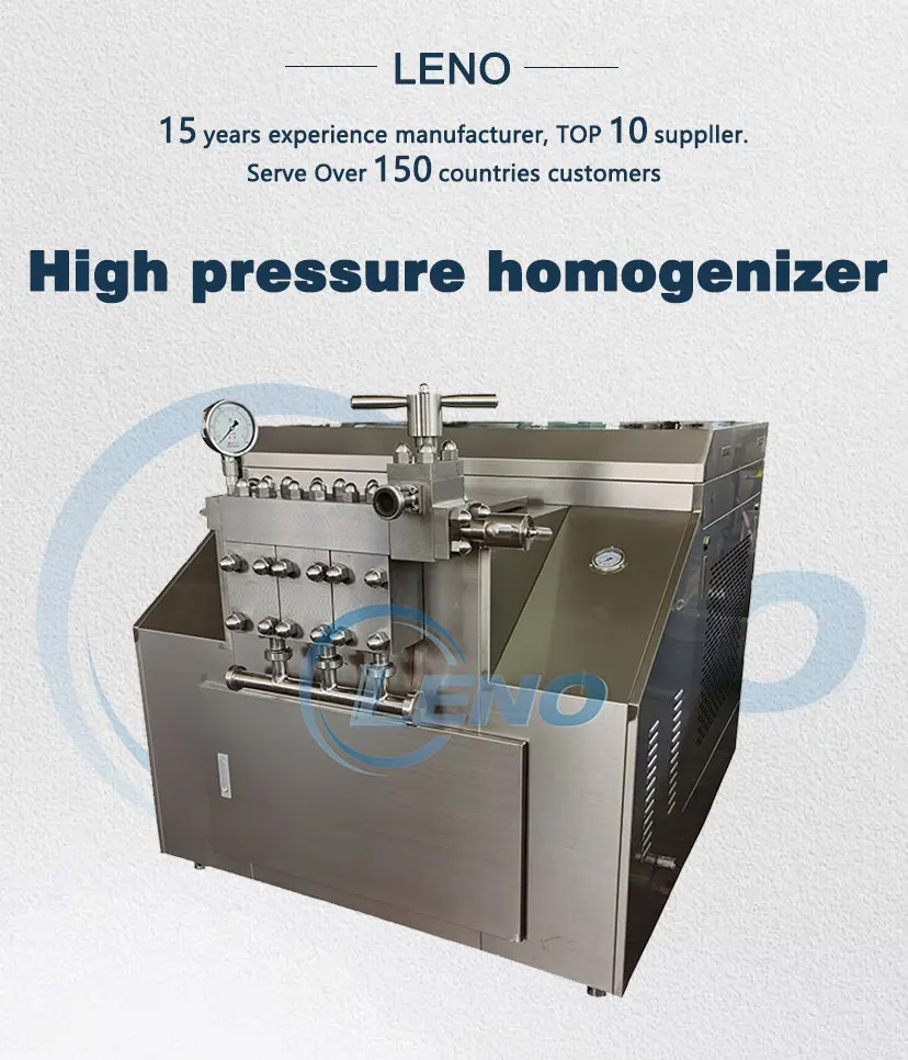 Industrial Laboratory Sanitary Stainless Steel Milk Homogenizer