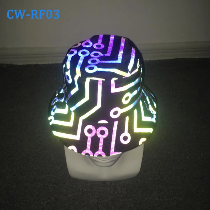 Customized New Rainbow Color Reflective Trucker Hat Outdoor Ordinary ...
