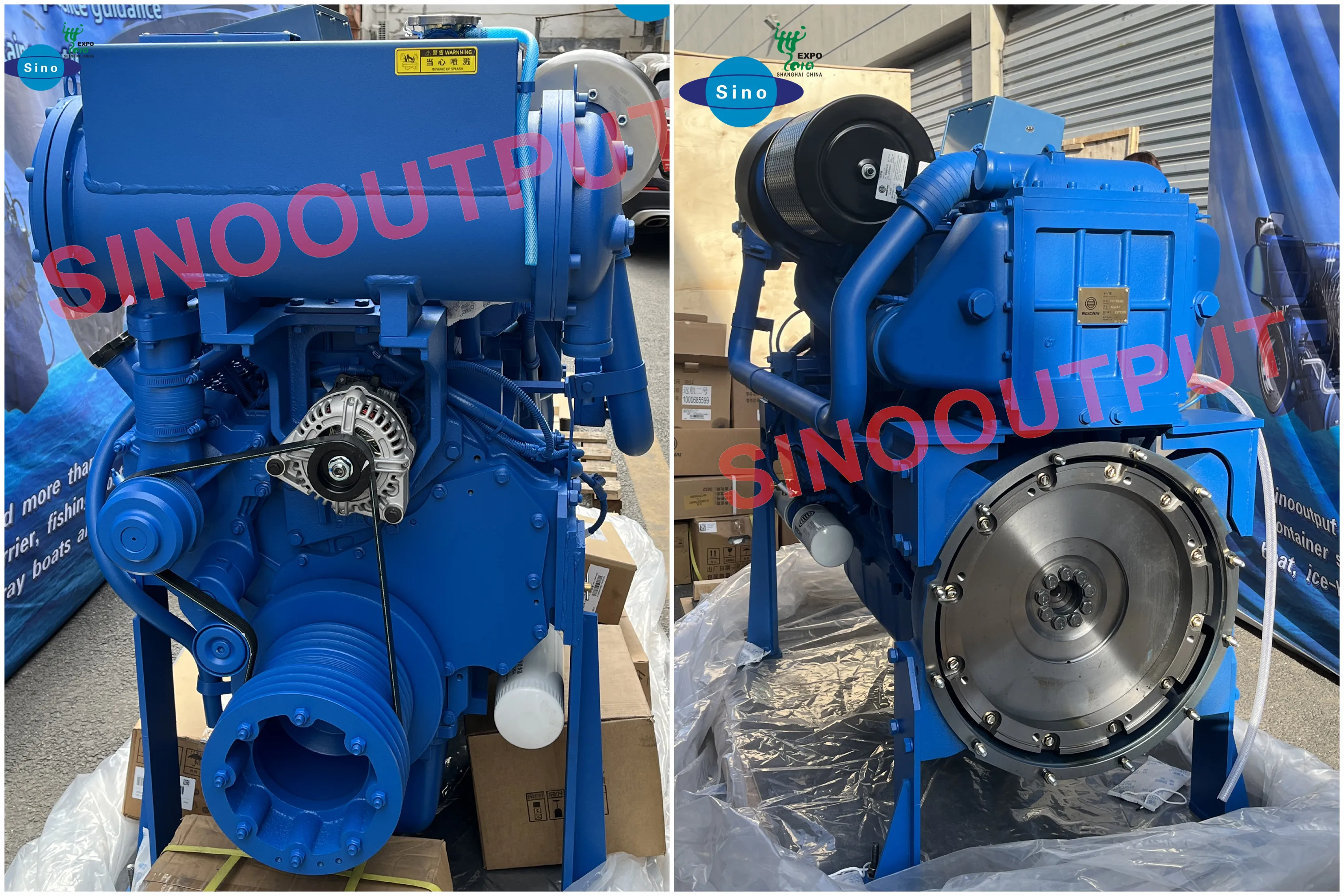 Weichai Marine Engine WD12 Inboard 4 Stroke 6 Cylinder Hot Sale With 3 ...