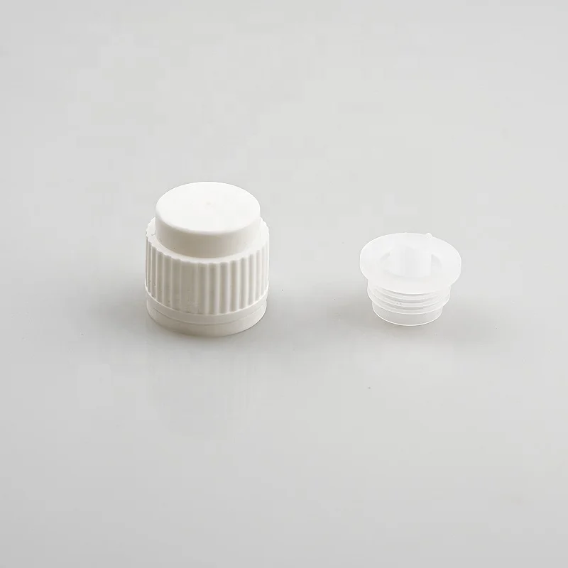 24mm 28mm Glass Medicine Bottle Cap with Safety Ring Plastic Tamper ...