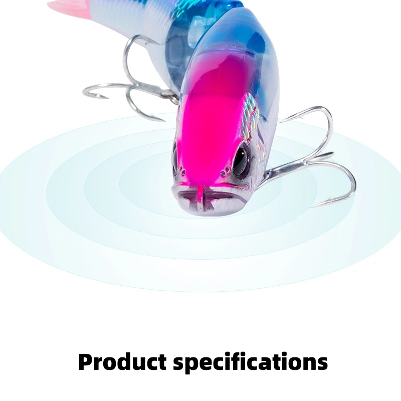 Oem Multi Section Saltwater Fishing Lure 180mm 50g 3 Segmented Sinking ...