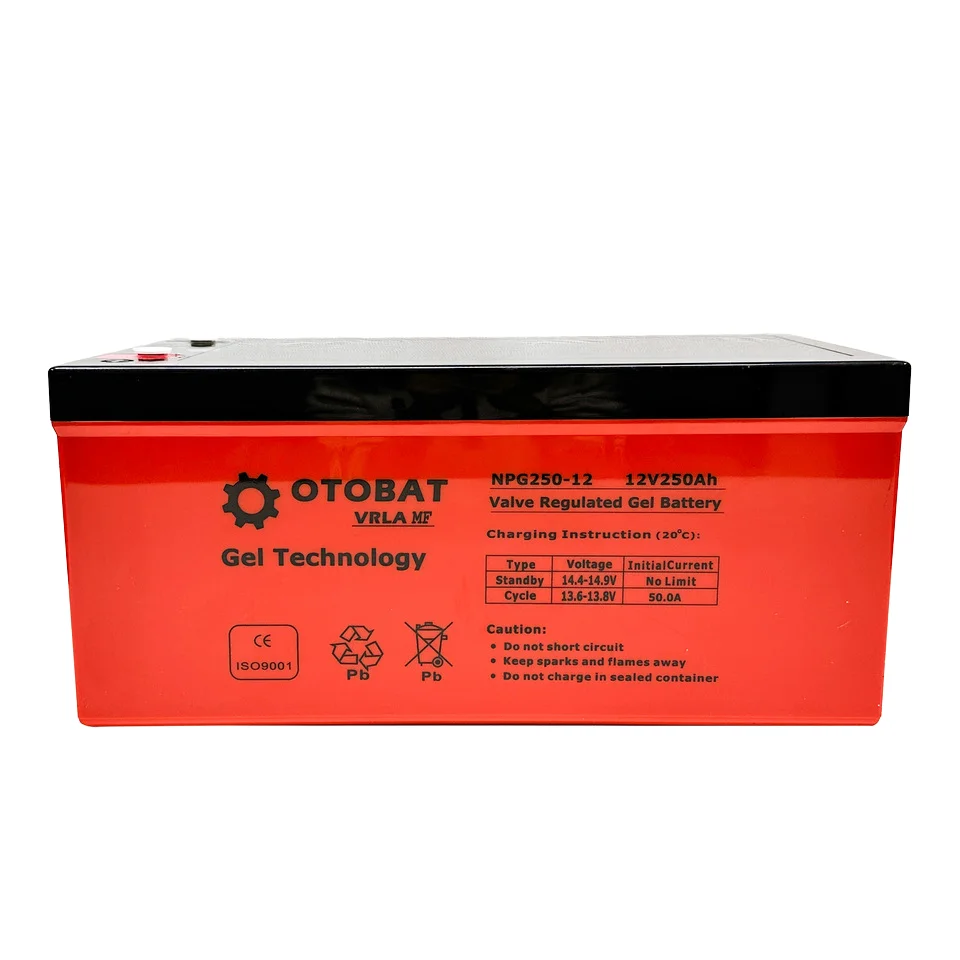 12V 250AH Valve Regulated Gel Solar Battery Home Appliances Free ...