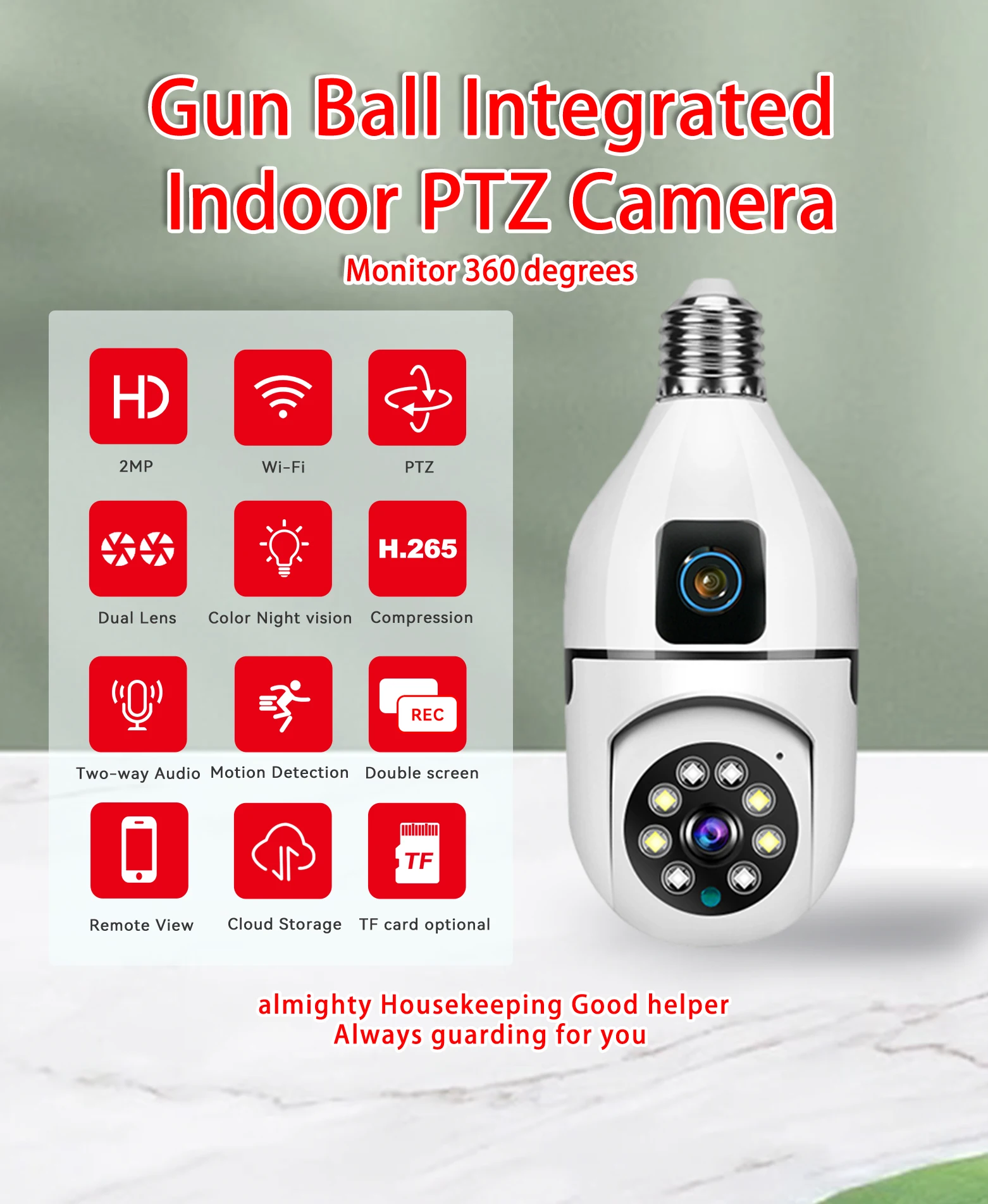 FOSVISION Dual Lens Camera - Smart Home Security Solution