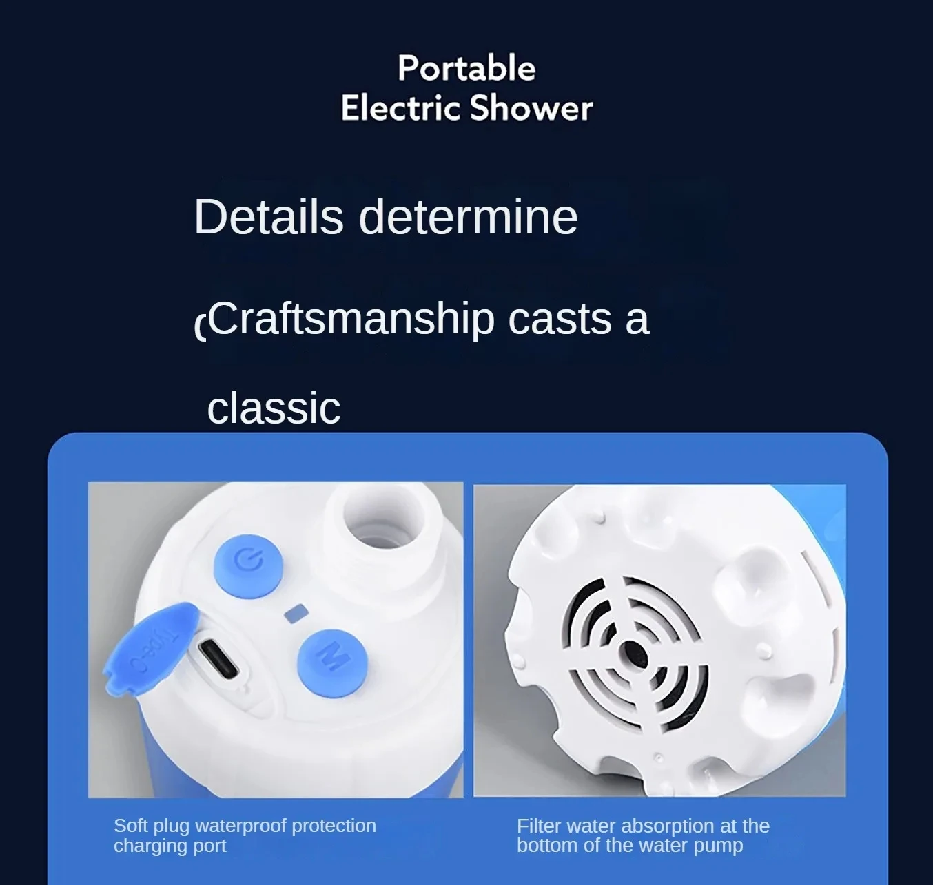 Portable Outdoor Electric Shower - Ideal for Camping & Construction