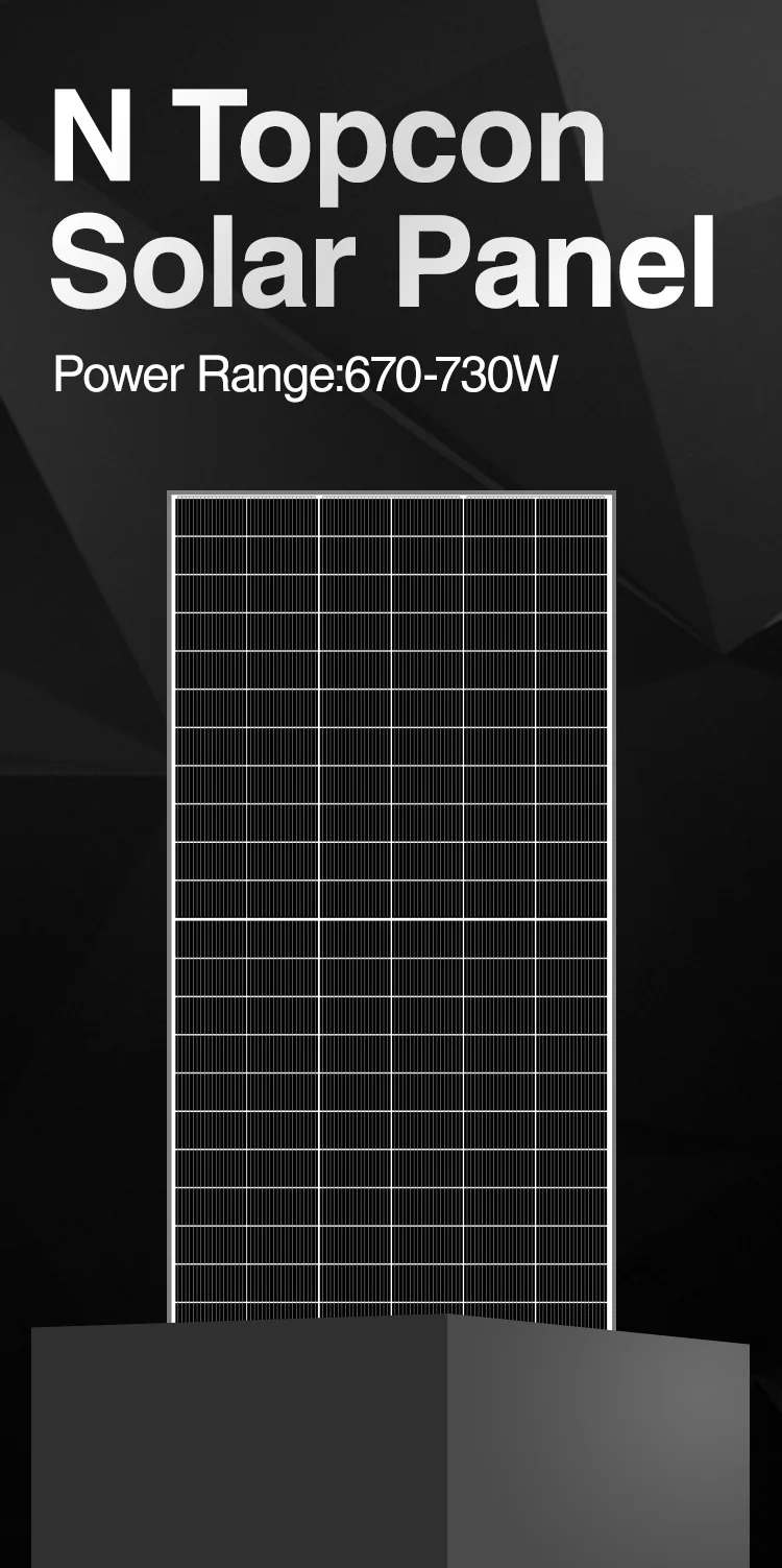 Topcon Solar Energy Panel 560w 580w 585w N-type All Black Pv Module For ...