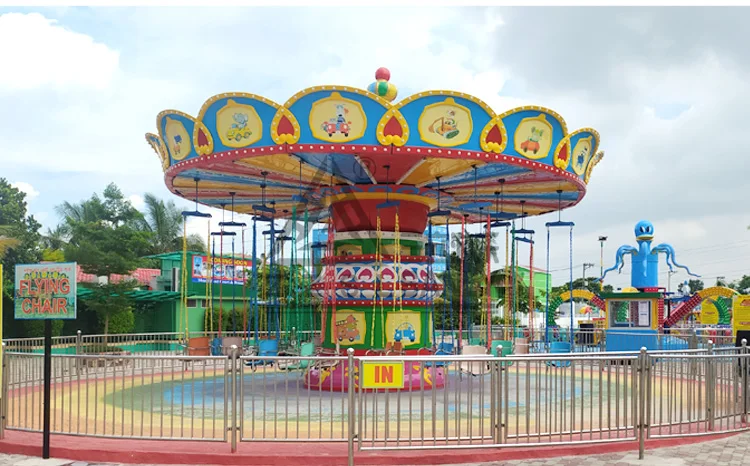 Fairground Chair O Plane Funfair Chain Spinning Carousel Amusement Park ...