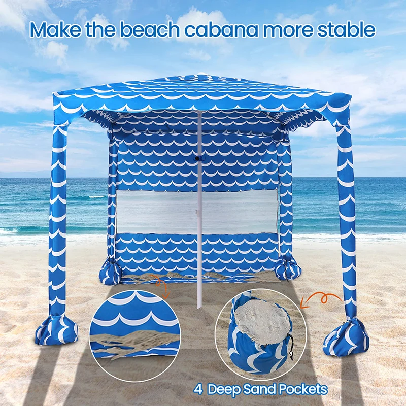 Acome Wholesale Luxury Boho Romantic Square Beach Shade Umbrella Tent ...