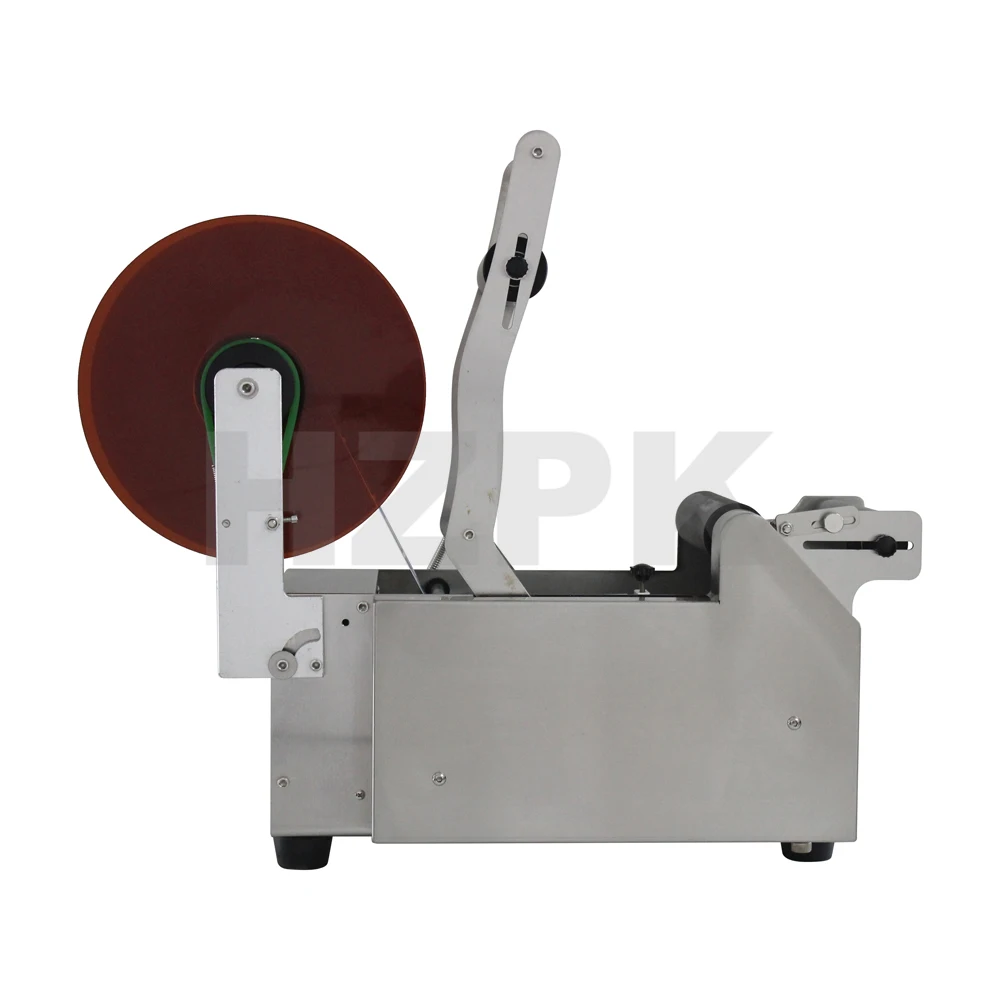 HZPK Tabletop Semi Auto Label Applicator for Round Bottles