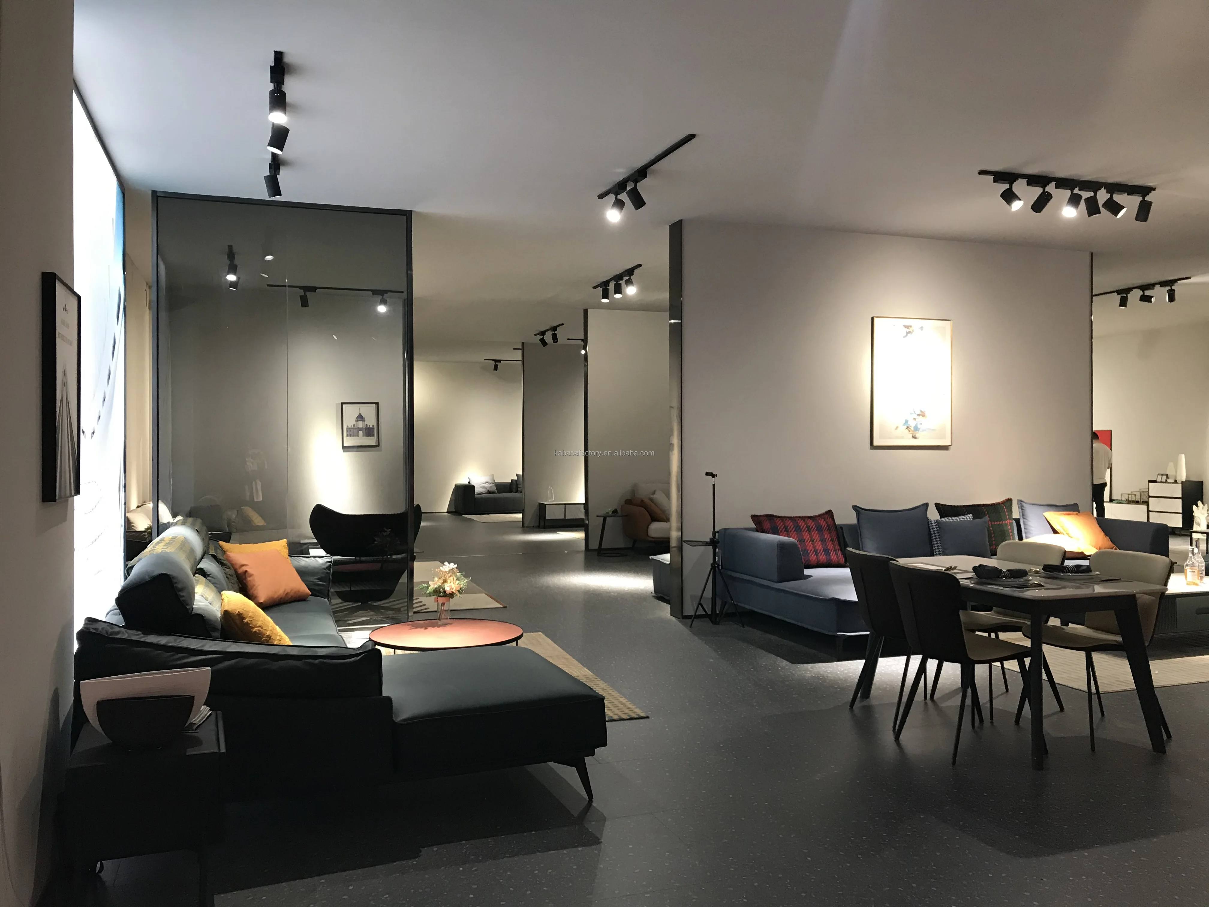 Leisure Velvet Fabric Sofa - Customizable Sectional Couch