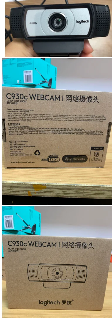 Logitech C930c Camera 1080p Webcam With Cover Usb Video Camera 4 Time ...