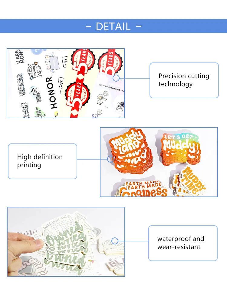 Logo Sticker For Small Business Die Cut Stickers Adhesive Vinyl ...