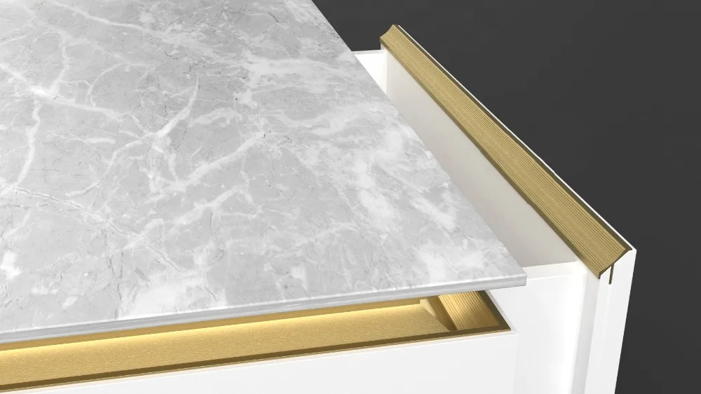 Kitchen Island Built-in Handles Italian Luxury Custom-made Matching ...