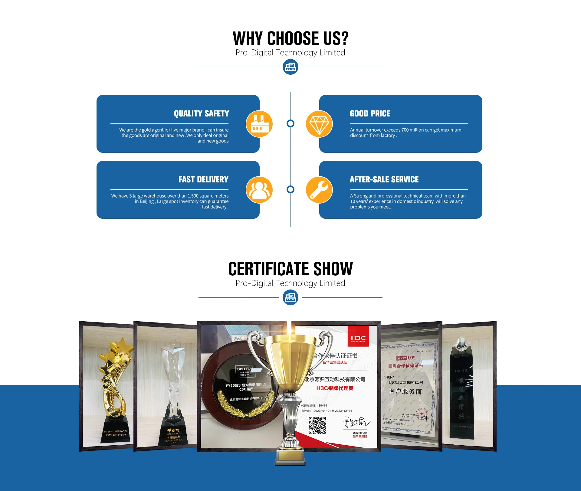 Pro-Digital Technology Limited - Server, Storage