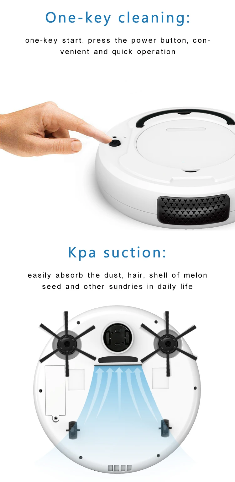 New Design Tuya Smart Wet Dry Clean Mop Robotic Room Vacuum Cleaner for ...