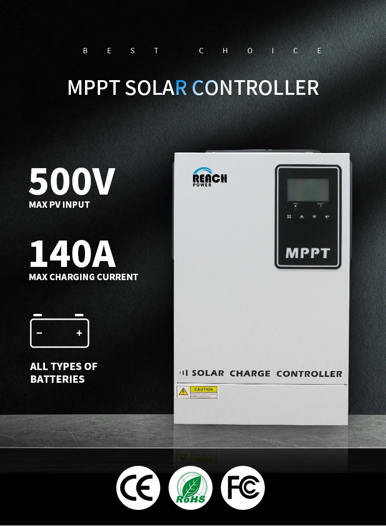 140A MPPT Solar Charge Controller for 48V Solar Systems