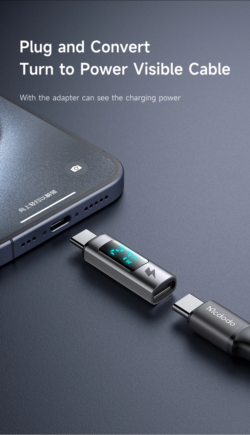 Mcdodo 609 Fast Charge 100W USB-C PD Power Adapter for Iphone15