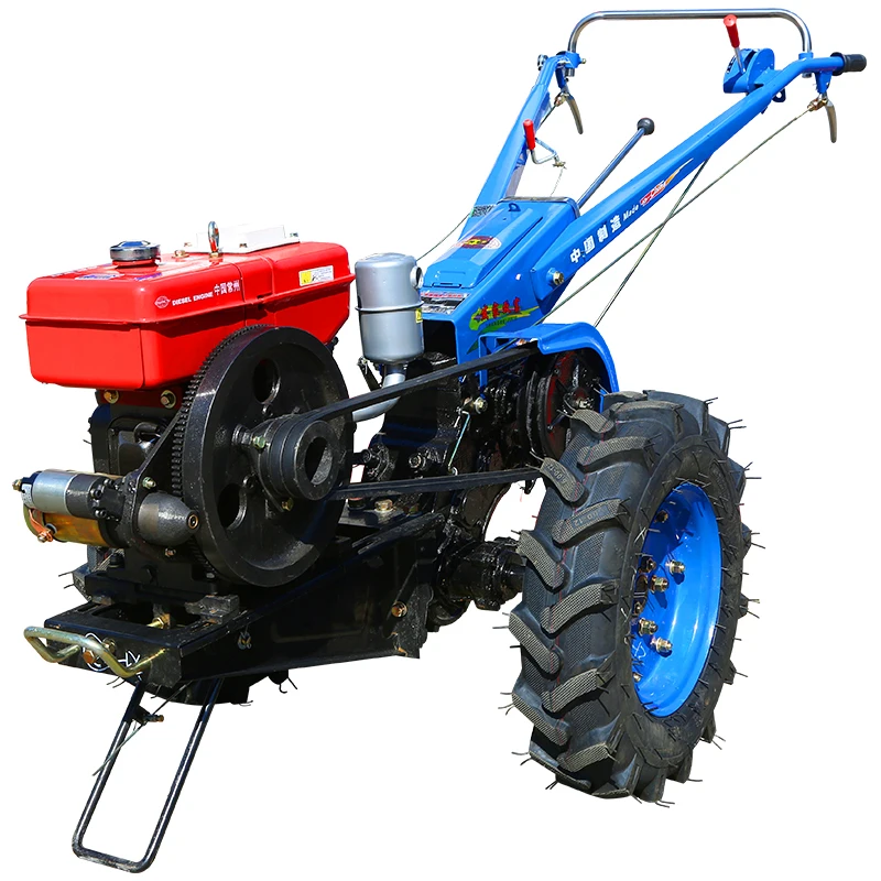 8HP Agricultural Two Wheeled Mini Walking Tractor with Diesel Engine