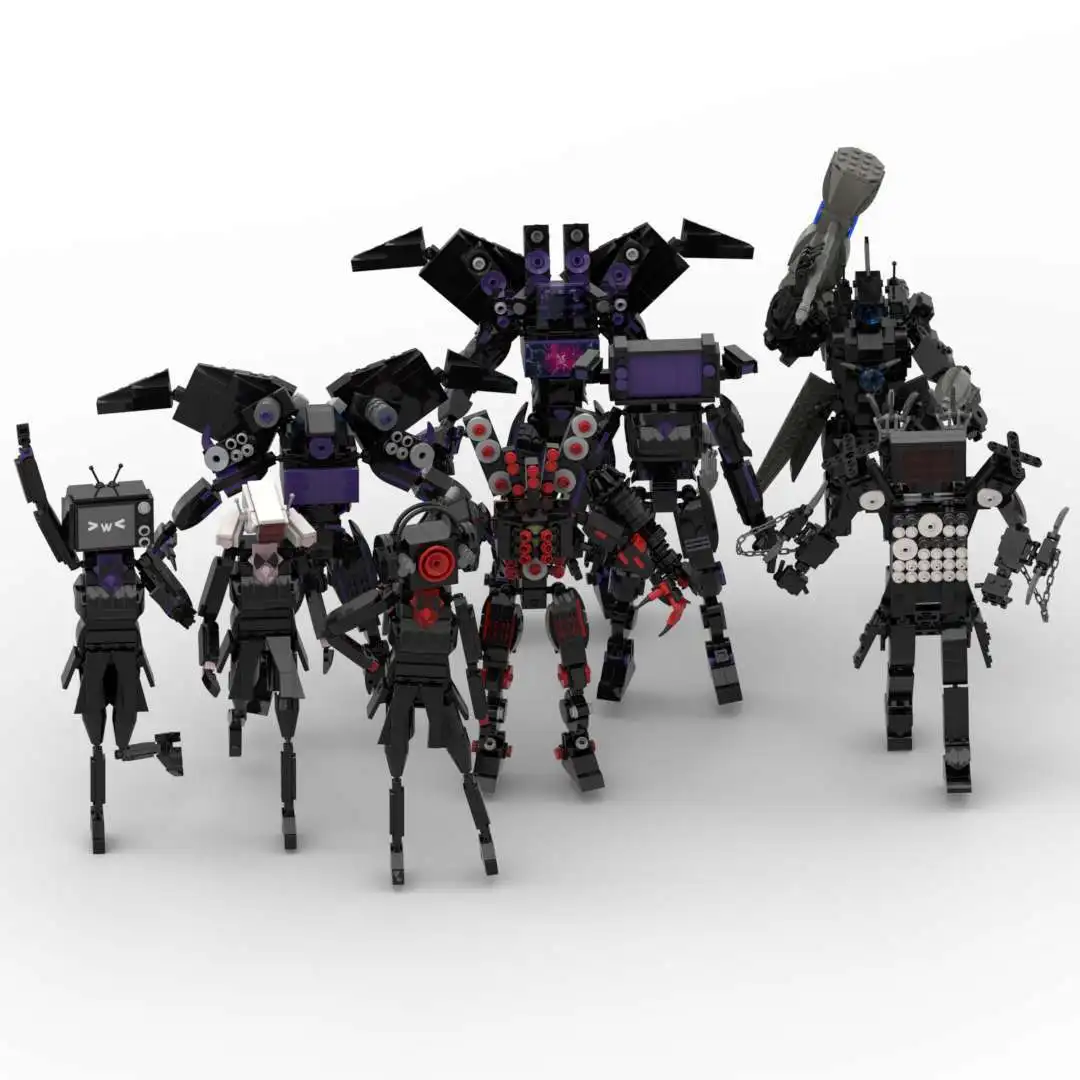 Linda Moc Skibidi Toilet Giant Series Building Block Sets Audio/tv ...