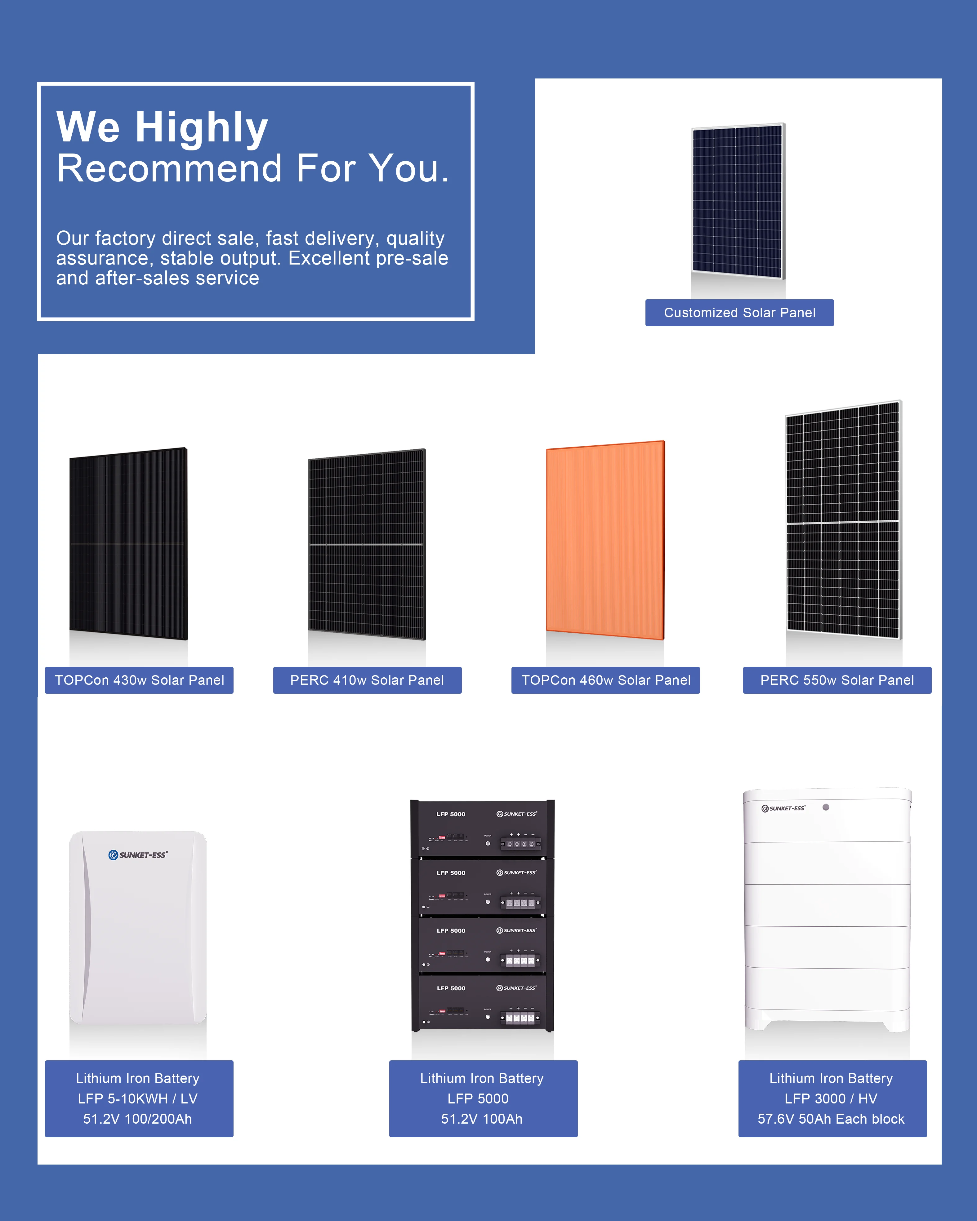 TOPCON Solar Panel Orange Red 340W - Efficient PV Modules