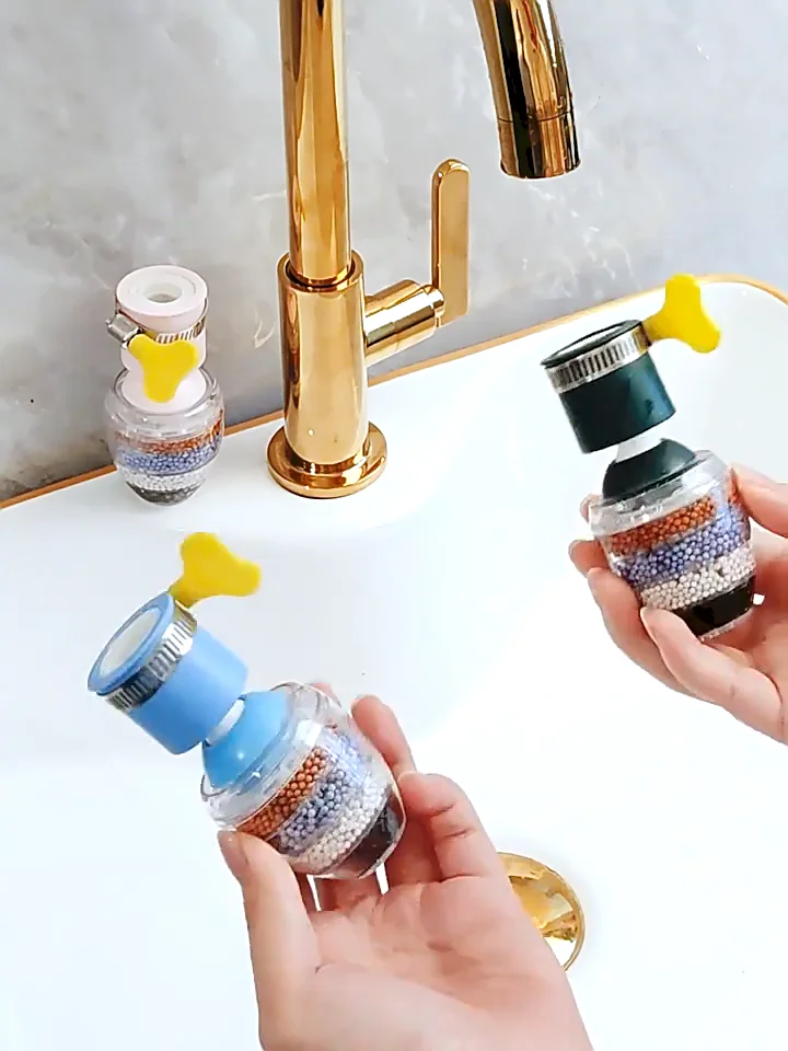 6-stage Mini Kitchen Faucet Water Filter With Activated Carbon Plastic ...