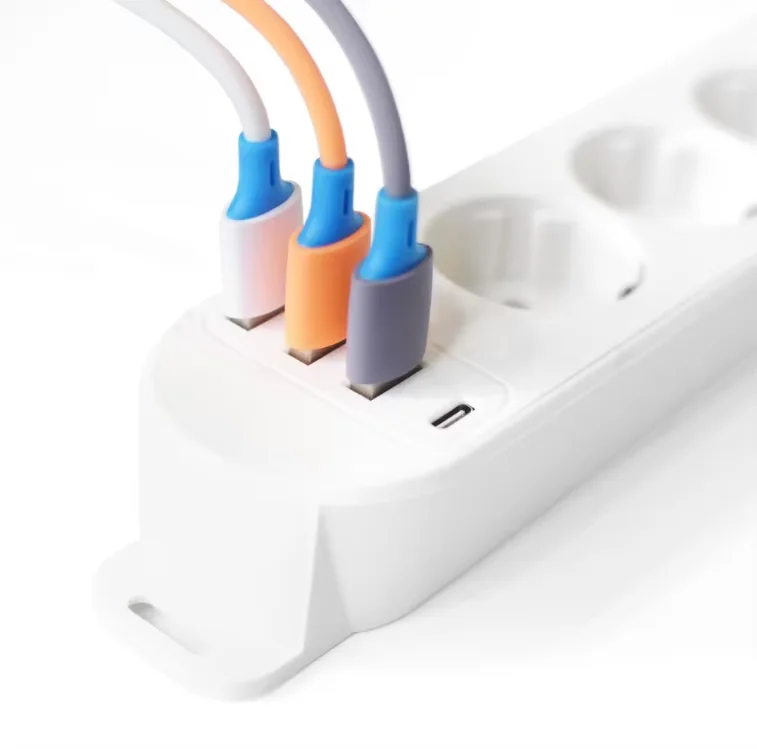 Universal EU Plug Surge Protection Desktop Multi Functional Power Strip ...