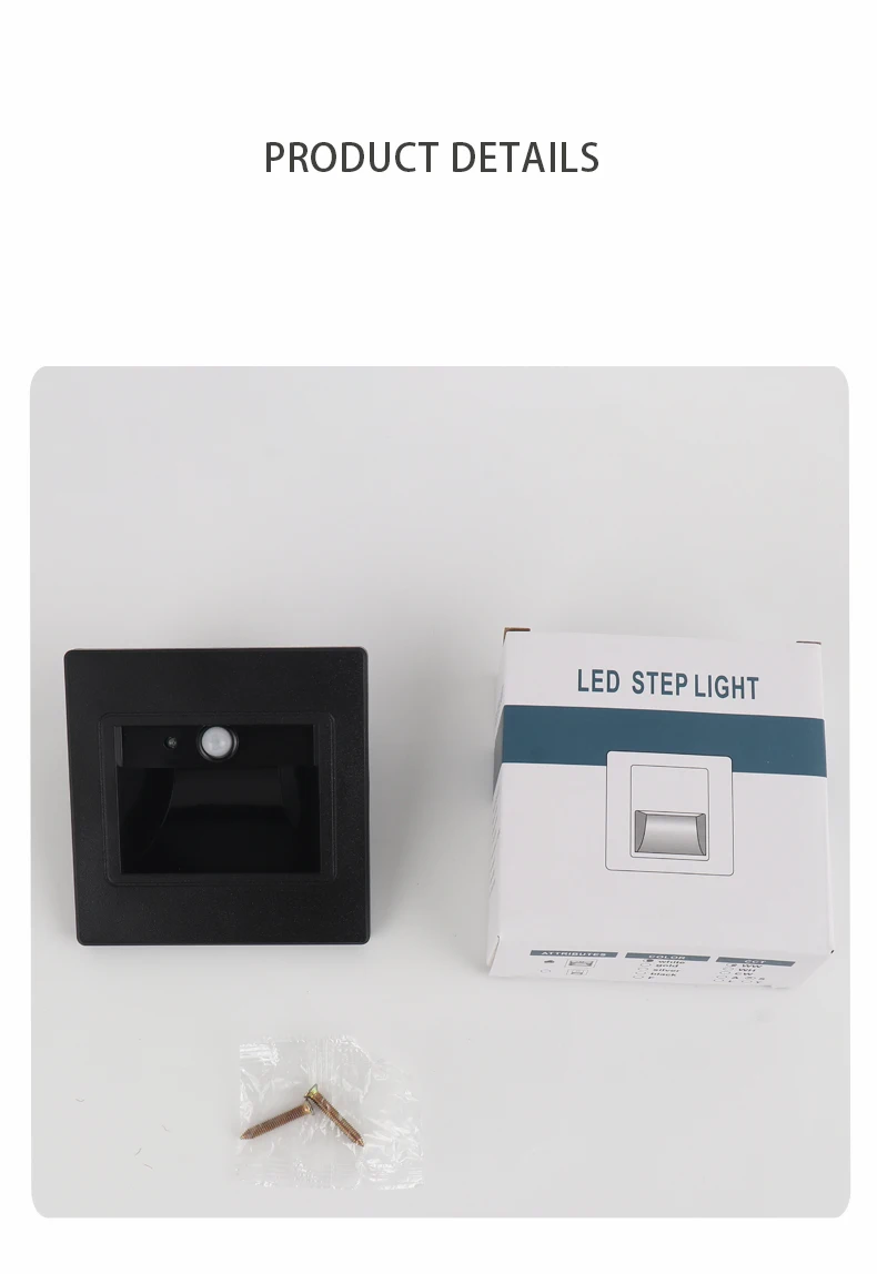 Indoor Interior 95*95mm Recessed Stair Wall Led Lamp Rectangle Led Step ...