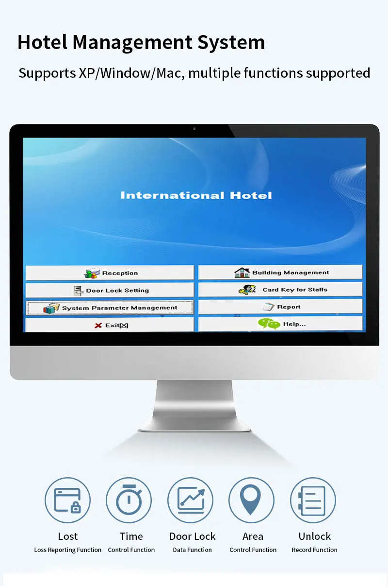 Hotel Rfid Smart Door Lock System With Password And Key Unlock ...