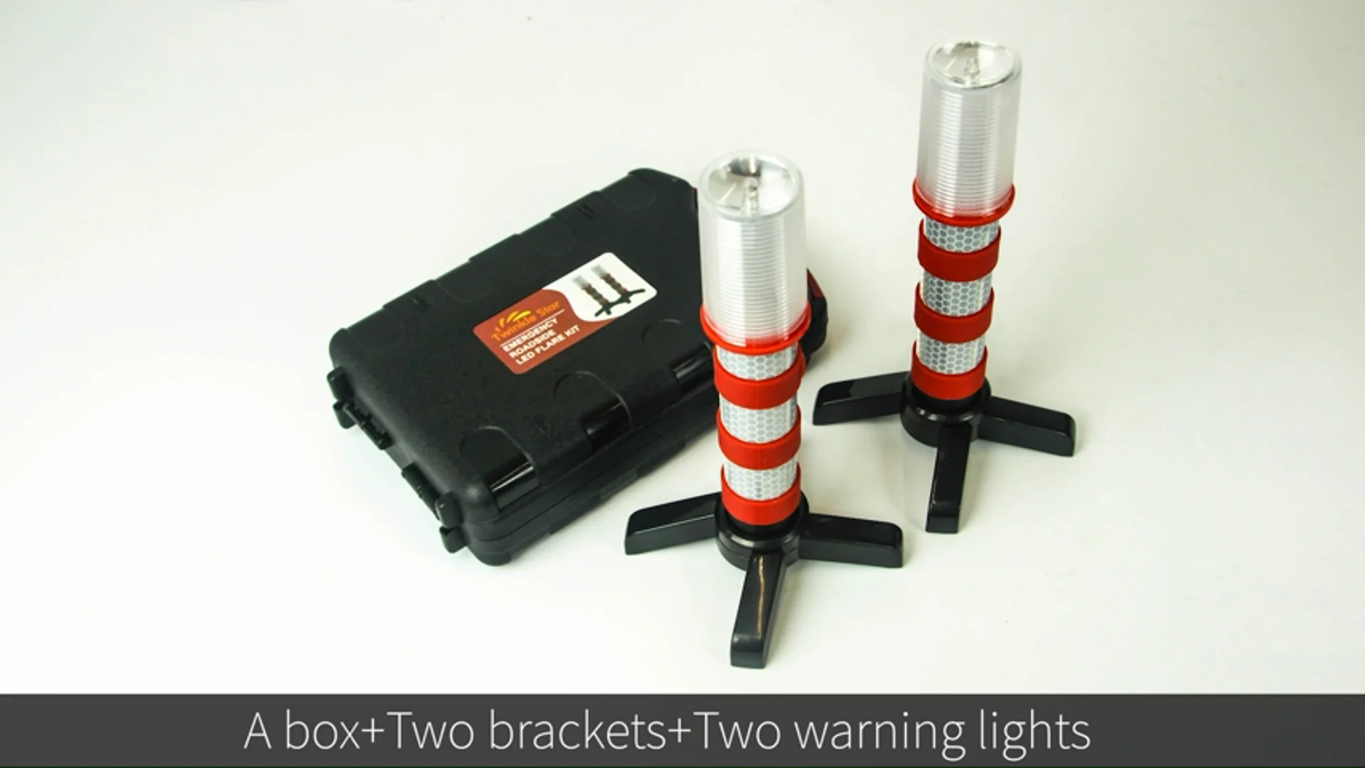 Emergency Roadside Flares Kit Led Safety Strobe Road Warning Light ...