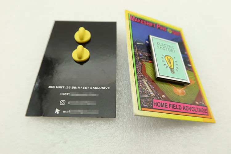 Custom Enamel Pin Backing Card - Professional Display