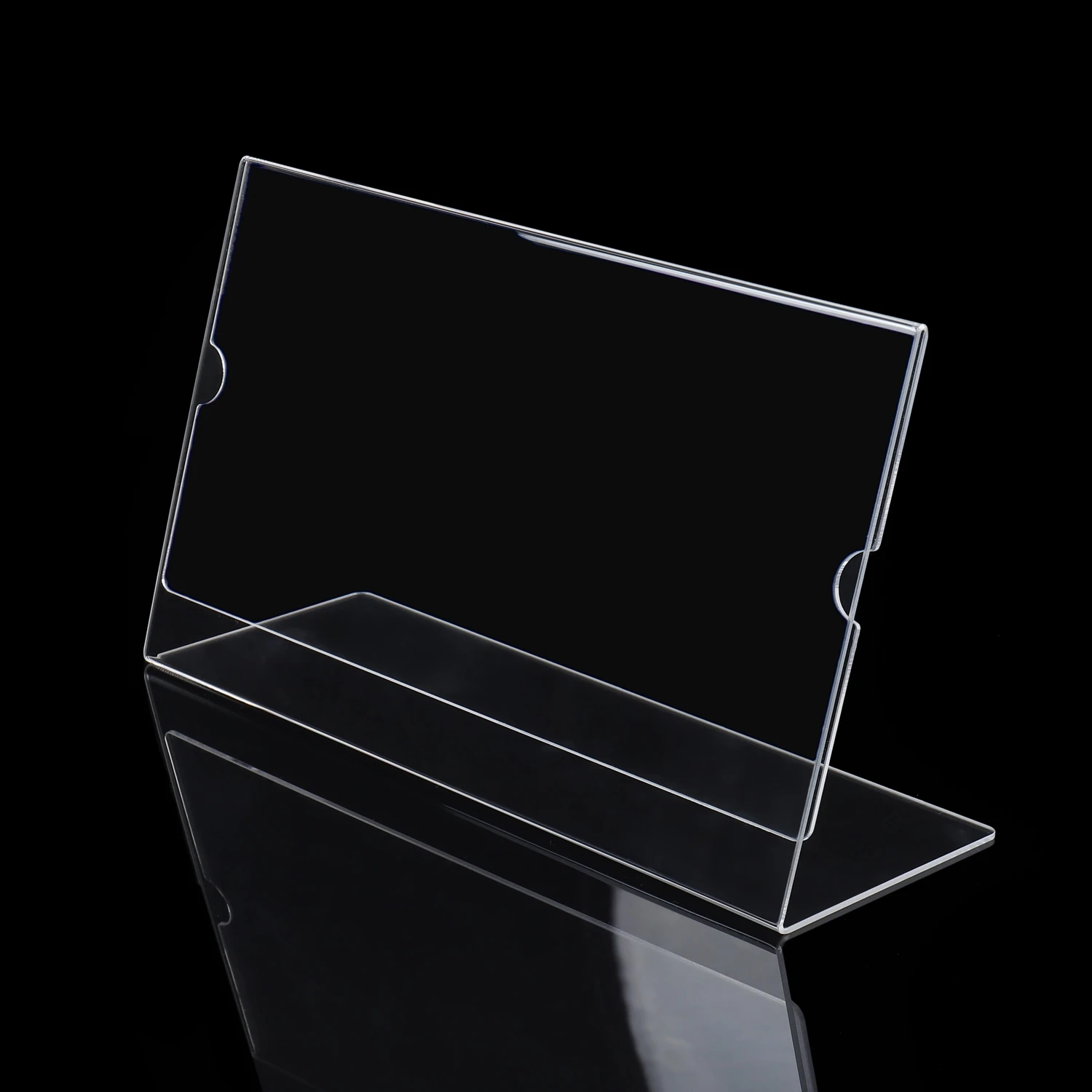 V Shaped Clear Acrylic Sign Holder Office Desktop Sign Display Price ...