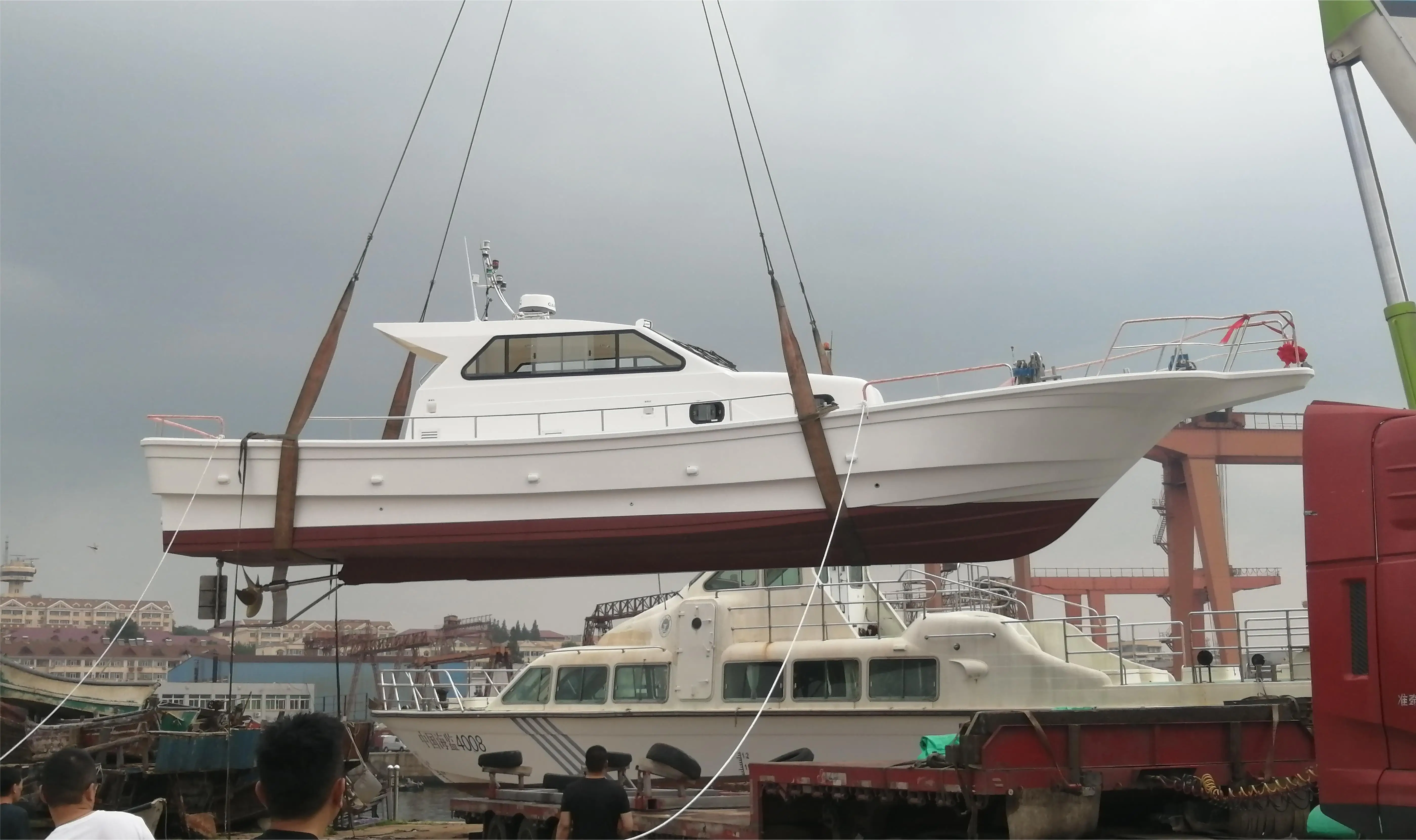 Grandsea 14m Fiberglass Tuna Longline Commercial Fishing Boat for Sale