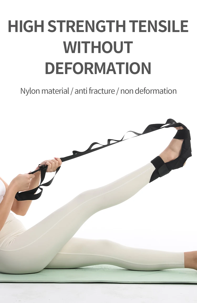 Stretching Strap Leg Hamstring Stretcher Yoga Pain Relief Foot ...