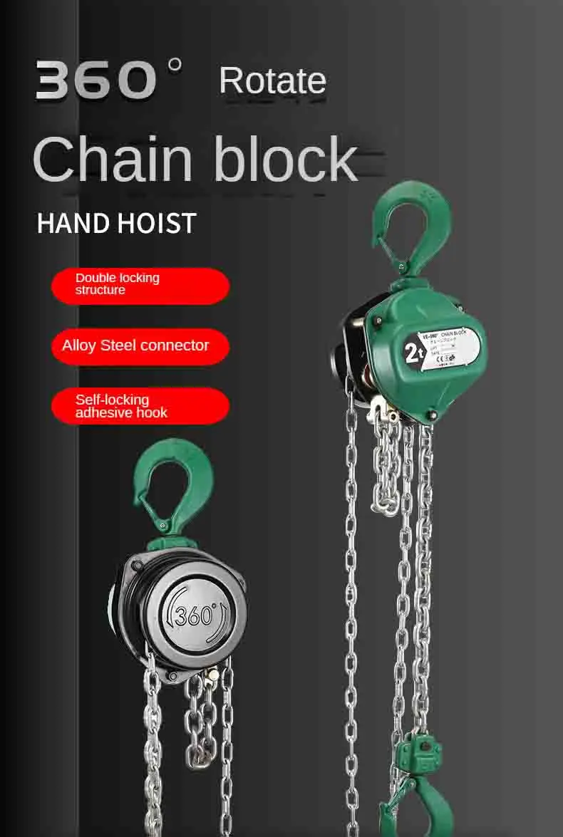 5 Ton Manual Hand Operated Chain Block Ve 360 Triangle Type Chain Hoist ...