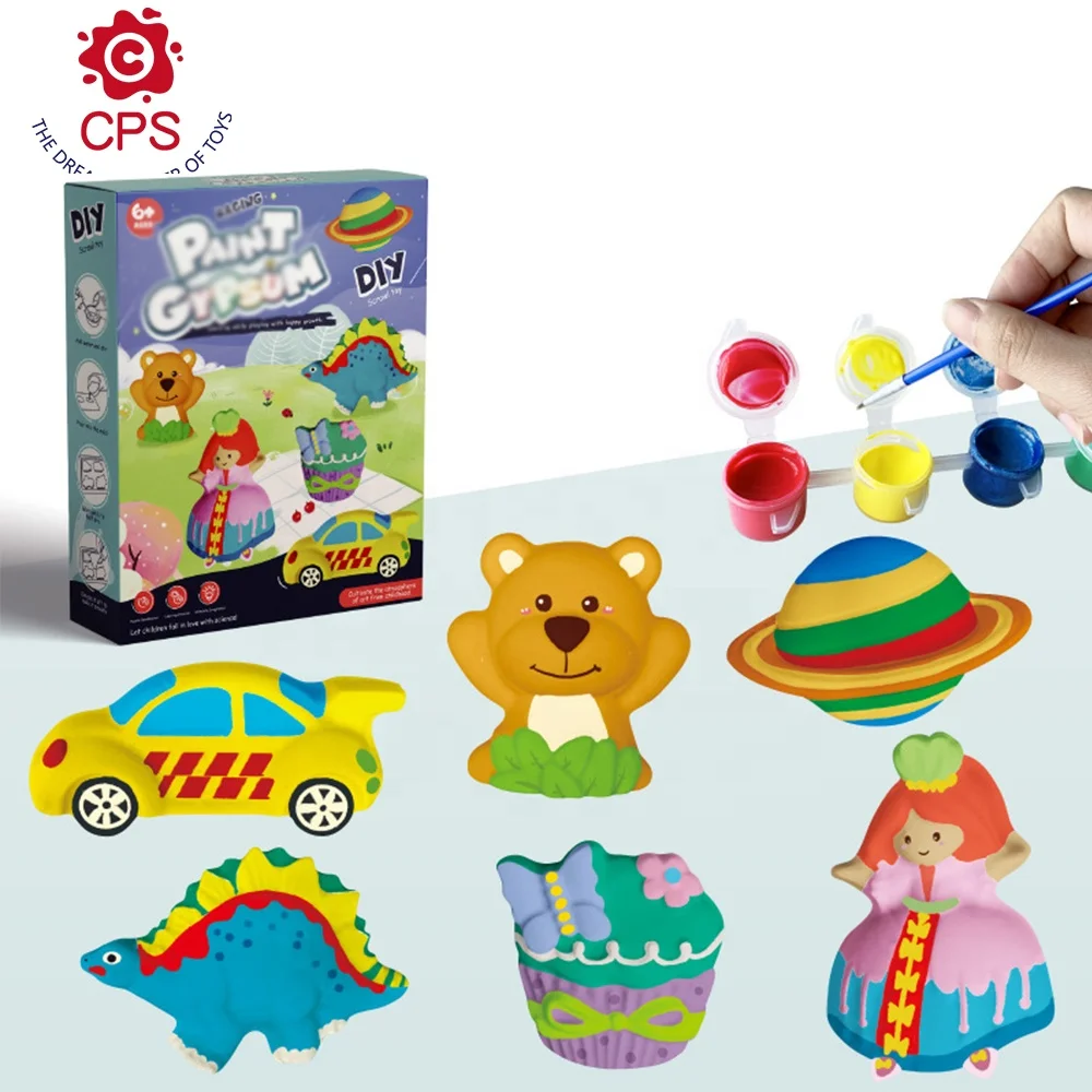 Cps Diy Plaster Painting Set Pretend Play Toy Stem Arts And Crafts Set ...