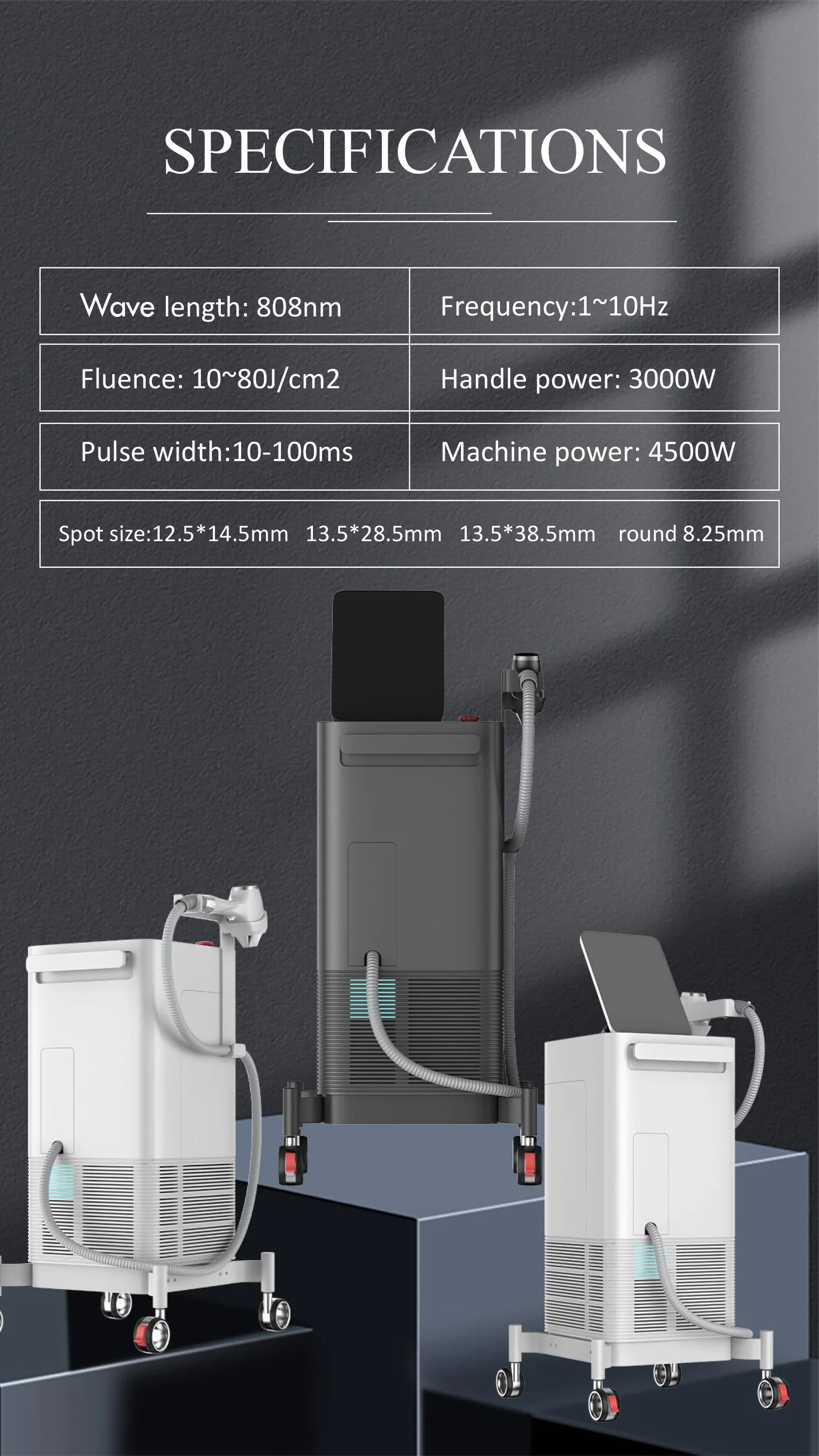 808nm Diode Laser Treatment Head - Hair Removal Solutions