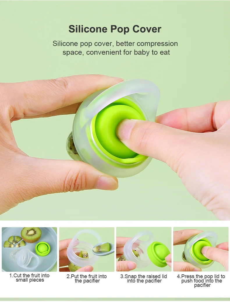 Custom Soother Dummy Silicon Ice Cube Silicone Storage Containers Food ...