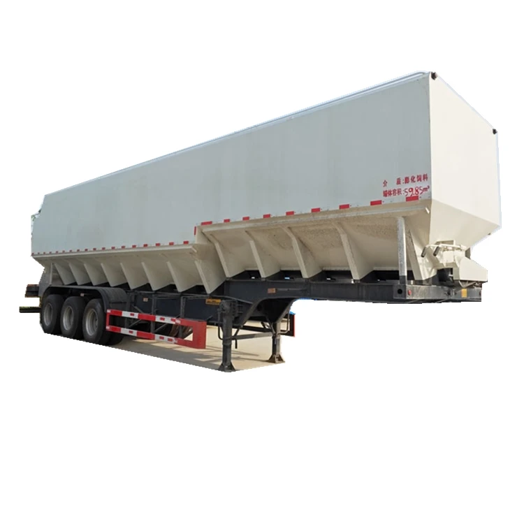 60m3 Semi-trailer Bulk Feed Transport Truck With Hydro Auger - Buy Faw ...