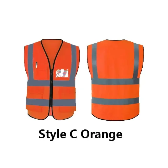 Manufacturer High Quality Engineer Warning Reflector Vest 120GSM Hi-Vis ...
