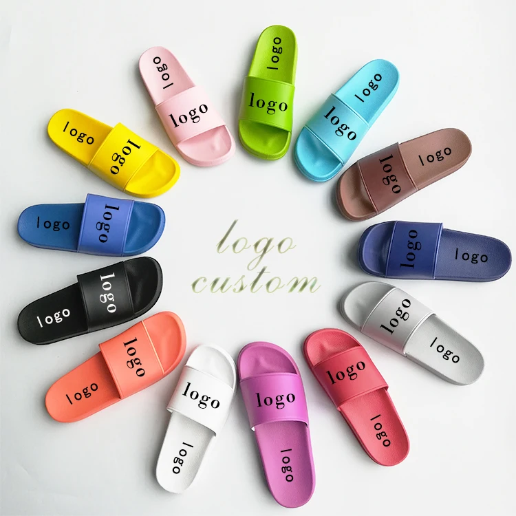 Manufacturer Hotel Slipper Brand Logo Shoes Custom Print Design Men ...