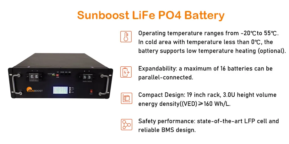 Sunboost Stackable Lithium Ion Batteries for Solar Storage
