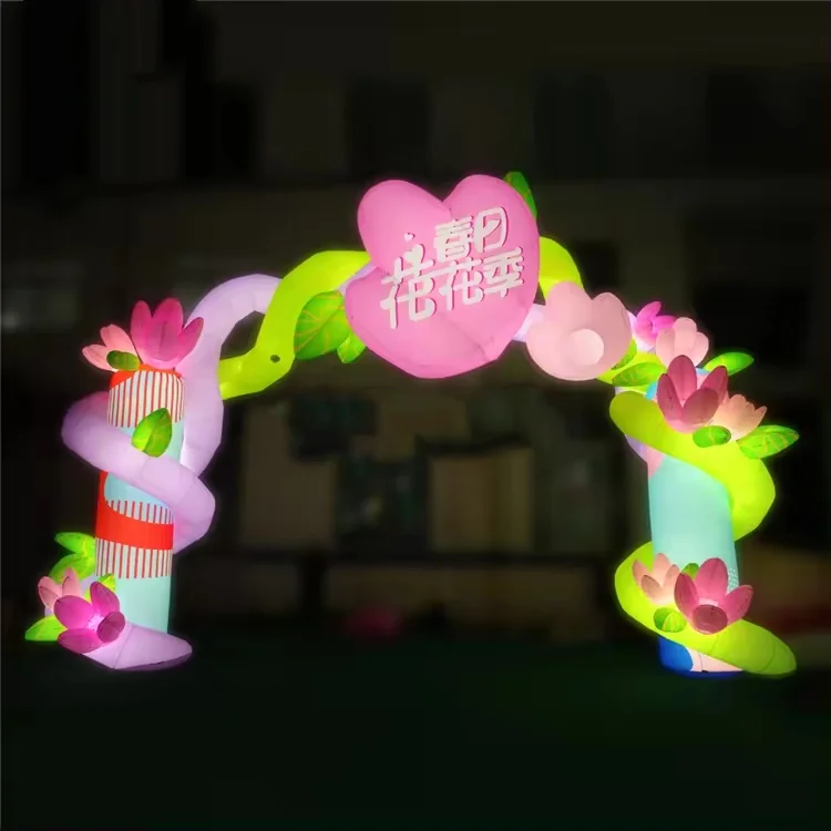 inflatable flower arch for wedding theme park decoration flower arch ...
